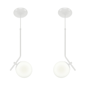 Kit 2 Pendente Aro Angular Jabuticaba Branco Orby | Leroy Merlin