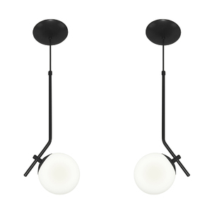 Kit 2 Pendentes Aro Angular Jabuticaba Preto Orby | Leroy Merlin