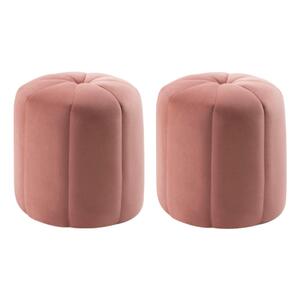 Kit 2 Puff Puf Para Sala P09 Veludo Dmobiliario | Leroy Merlin