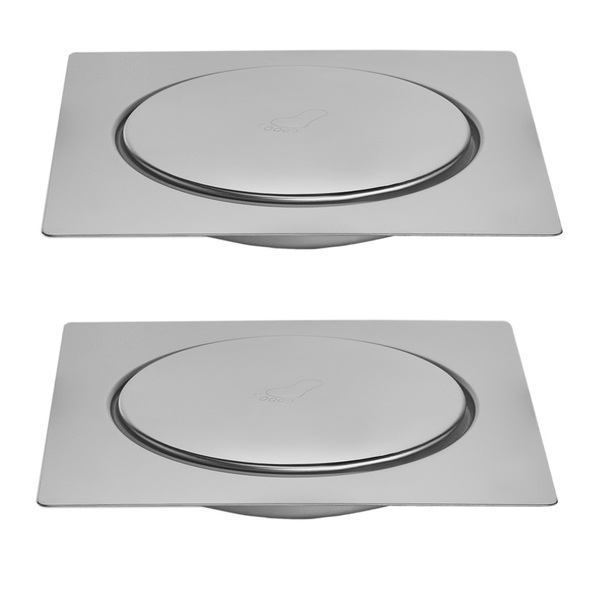 Kit 2 Ralos Click Inteligente Em Inox 15x15 Cm | Leroy Merlin