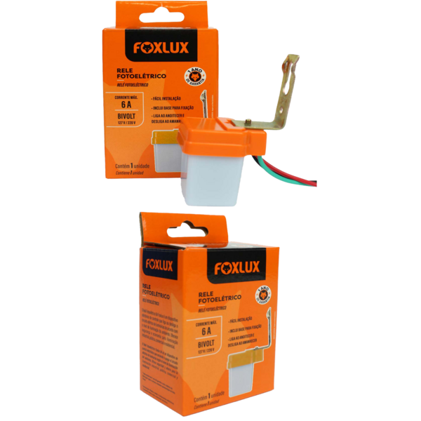 Kit 2 Relé Fotoelétrico Foxlux Com Base 6a Bivolt | Leroy Merlin
