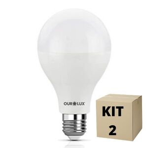 Kit 2 Superled Bulbo Alta Potencia 40w Ourolux 6500k E27 Branco Frio | Leroy Merlin