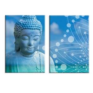 Kit 2 Telas Canvas Buda Azul | Leroy Merlin