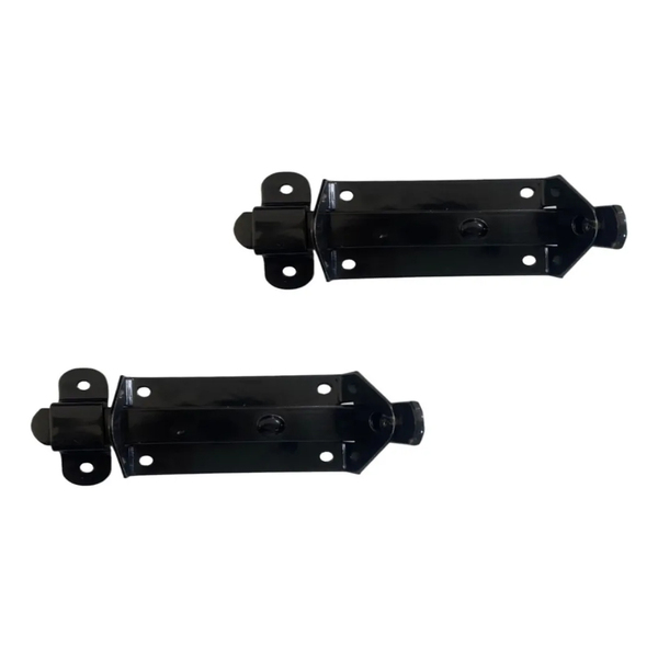 Kit 2 Trinco Fecho Chato Portão Porta Cadeado 9x3cm N2 Preto | Leroy Merlin