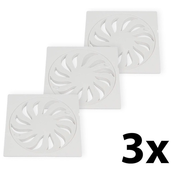 Kit 3 Grelha Abre/fecha Branco Quadrado Pvc Dn 150 Tigre | Leroy Merlin