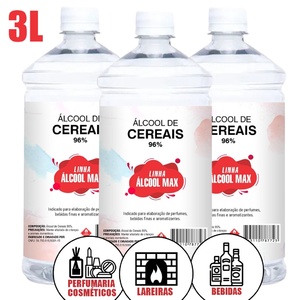 Kit 3 Litros Alcool Cereais 96 Bebidas Aromatizadores Togmax | Leroy Merlin