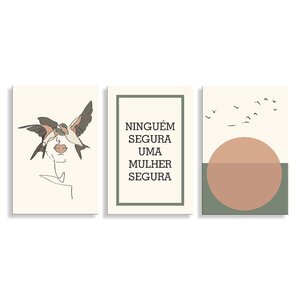 Kit 3 Placas Decorativas Ninguém Segura 20x30 | Leroy Merlin