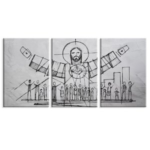Kit 3 Telas Decorativas Religião Jesus Cristo É O Senhor | Leroy Merlin