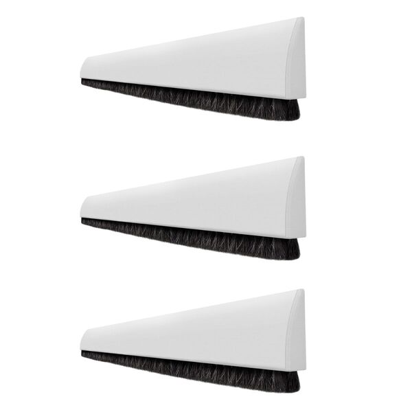 Kit 3 Veda Porta Adesivo Pvc Branco 1,00 Metro Ajustavel Contra Poeira ...