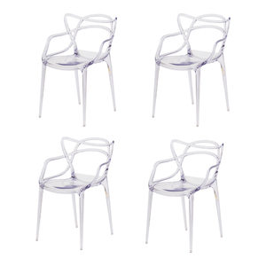 Kit 4 Cadeiras Allegra Transparente | Leroy Merlin