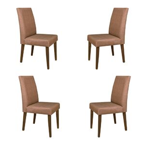 Kit 4 Cadeiras De Jantar Estofadas - Conjunto Ester | Leroy Merlin