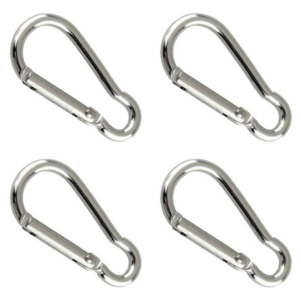 Kit 4 Mosquetão 6x60 150kg | Leroy Merlin