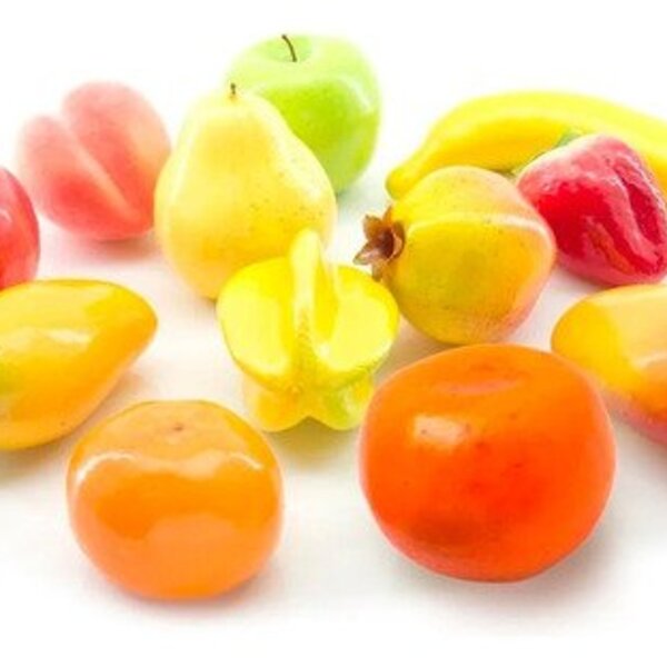 Kit 4 Pacotes De Frutas Artificiais Decoração Enfeite 24 Unidades ...