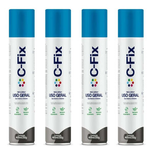 Kit 4 Tintas Spray Azul Claro Uso Geral Inte/ext 400ml C-fix | Leroy Merlin