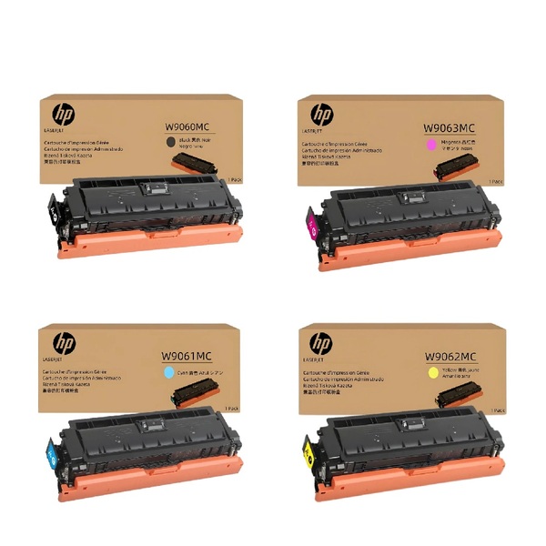 Kit 4 Toners Hp W9060mc Original W9061mc W9062mc W9063mc Cmyk E55040 ...