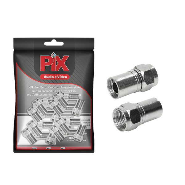 Kit 50 Conector F Rg-6 Rosca P/ Cabo Coaxial + Qualidade | Leroy Merlin