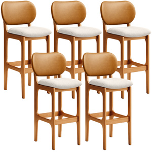 Kit 5 Banquetas Alta Bar Cozinha Jantar Betta L02 Imbuia Couríssimo ...