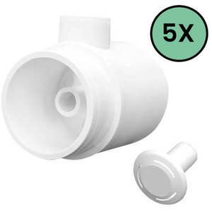 Kit 5 Canhão + Válvula Hidromassagem Piscina 50mm - Brustec | Leroy Merlin