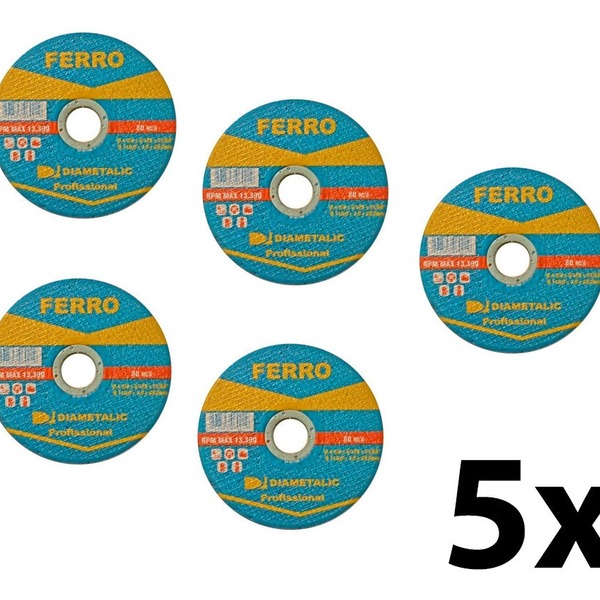 Kit 5 Discos Corte Fino Ferro 110mm Diametalic | Leroy Merlin