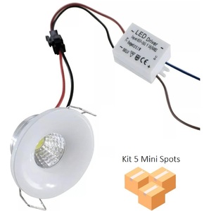 Kit 5 Mini Spot Redondo Embutir 3w 6000k | Leroy Merlin