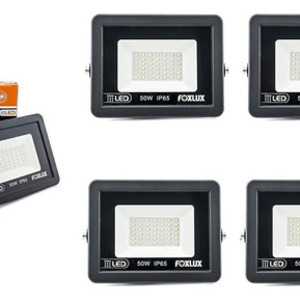 Kit 5 Refletor Led Foxlux 50w 6500k Bivolt | Leroy Merlin