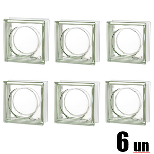 Kit 6 Blocos De Vidro Alpha Incolor - Construmarcas | Leroy Merlin