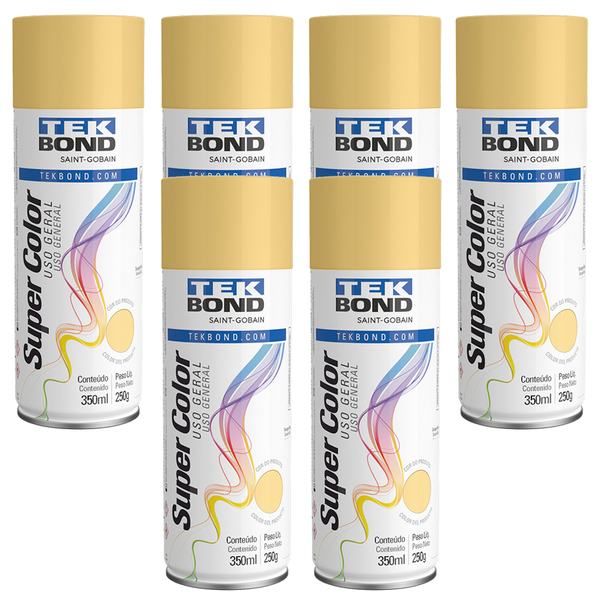 Kit 6 Tinta Spray Uso Geral Bege 350ml | Leroy Merlin