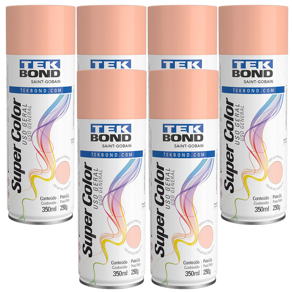 Kit 6 Tinta Spray Uso Geral Rosa 350ml | Leroy Merlin