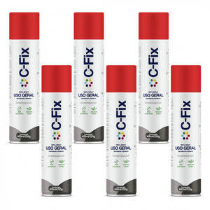 Kit 6 Tintas Spray Vermelho Uso Geral Inter/exter 400ml Cfix | Leroy Merlin