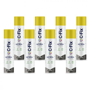 Kit 8 Tintas Spray Amarelo Uso Geral Inter/exter 400ml C-fix | Leroy Merlin