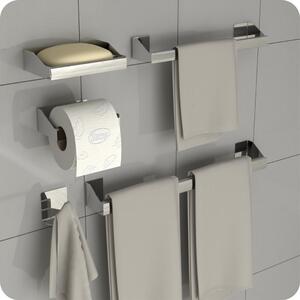 Kit Acessórios Para Banheiro Inox 5 Peças Master Slim Df | Leroy Merlin
