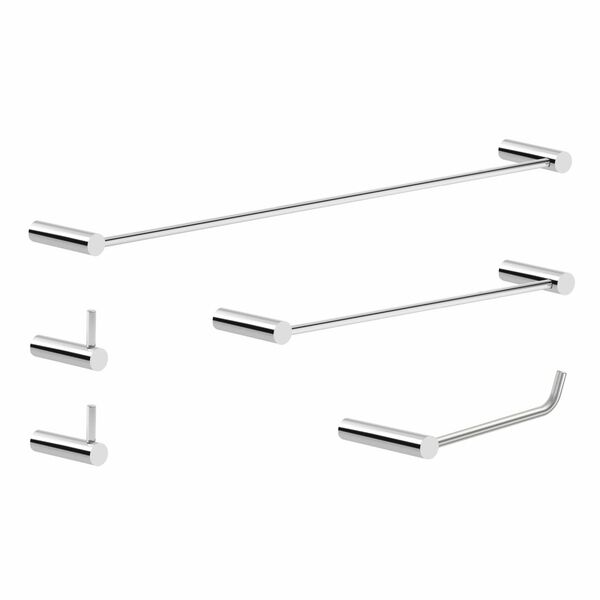 Kit Acessórios Para Banheiro Metal Escovado 2070OR Orion | Leroy Merlin
