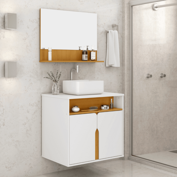 Kit Banheiro Harmonia Branco Naturalle | Leroy Merlin