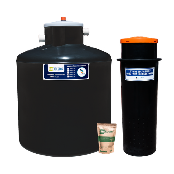Kit Biodigestor 2500l/dia + Leito | Leroy Merlin
