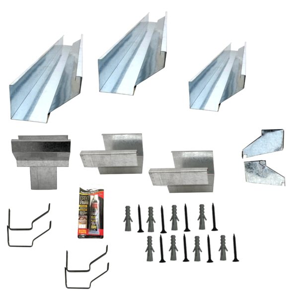 Kit Calha Telhado Beiral 5m Calha Galvanizada Bocal Retangular | Leroy ...