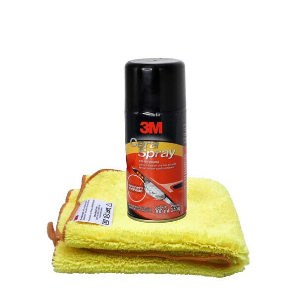 Kit Cera Protetora Spray 300ml E Pano De Microfibra 3m | Leroy Merlin