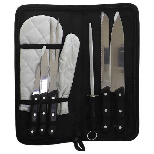 Kit Churrasco Inox 7 Peças C/ Estojo Churrasqueiro Profissional | Leroy ...