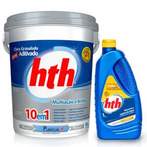 Kit Cloro 10 Em 1 10kg E Maxfloc 1 Litro Hth | Leroy Merlin