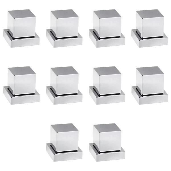 Kit Com 10 Acabamento Quadrado Registro 1/2 E 3/4 Volante C-80 Metal Cromado Padrão Deca | Leroy ...