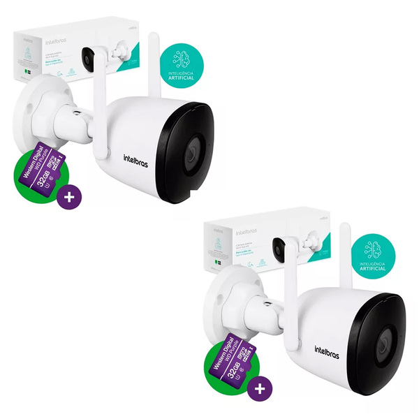 Kit Com 2 Câmeras Externas Im5 Sc Inteligente Wi-fi Full Hd Intelbras ...