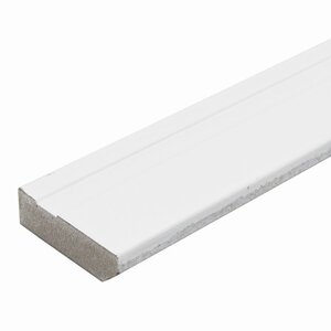 Kit Com 3 Barras Rodapé De Mdf 5cm X 15mm X 2.20m Revestido Frisado ...