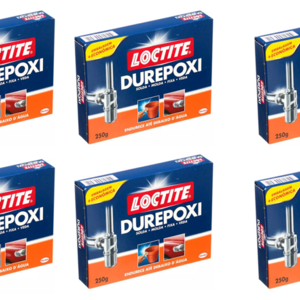 Kit Com 6 - Adesivo Epoxi Durepoxi Massa Loctite Henkel 250g | Leroy Merlin