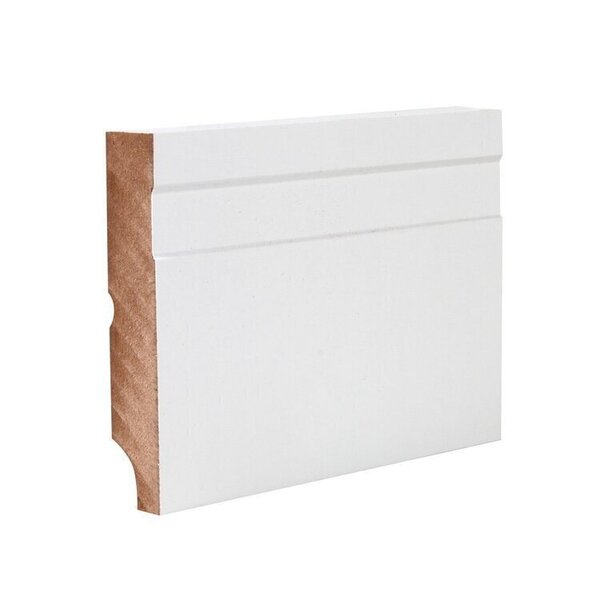 Kit Com 6 Rodapé Mdf 15cm X 8cm Suprema Branco | Leroy Merlin