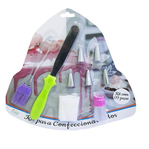 Kit Com 9 Peças Para Decorar E Confeitar Bolos | Leroy Merlin
