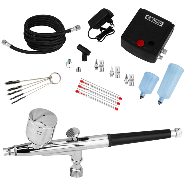 Kit Completo Aerografia Mini Compressor Ar + Aerógrafo 0,3mm | Leroy Merlin