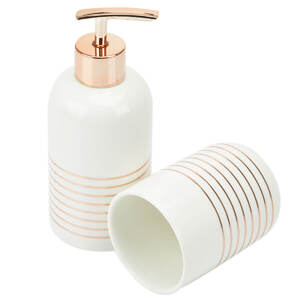 Kit De Banheiro Lavabo 2 Peças Branco E Rose Sab Liquida | Leroy Merlin