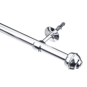 Kit de Varão Alumínio Elegance 2,00m Cromado 19mm | Leroy Merlin