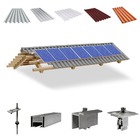Kit Estrutura Suporte Fixador 9,60m Para 07 Placas Solar Alumínio Inox ...