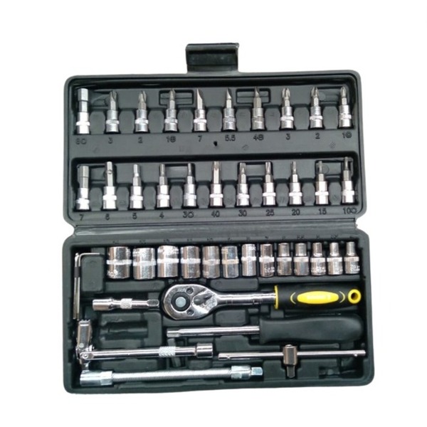 Kit Ferramenta Chave Catraca Profissional Com Maleta 46peças | Leroy Merlin