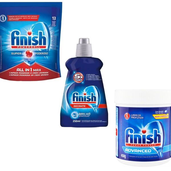 Kit Finish Detergente Em Pó + Detergente Tablete + Secante | Leroy Merlin